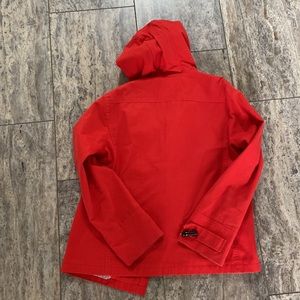Banana Republic | Jackets & Coats | Banana Republic Red Hooded Toggle ...